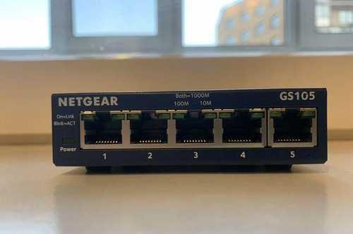Коммутатор NetGear GS105GE 5