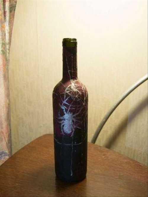 Подсвечник из винной бутылки