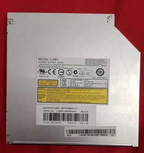 DVD привод Panasonic для ноутбука UJ8B1
