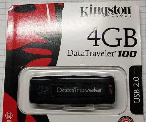 Флешка USB2.0 Kingston DataTraveler 100 4гб