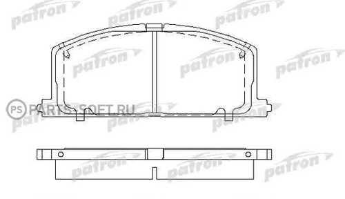 Patron PBP308 Колодки тормозные дисковые