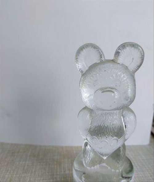Статуэтка из стекла олимпийский мишка СССР