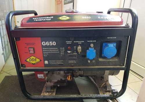 Бензиновый генератор DDE G650 6,5квт