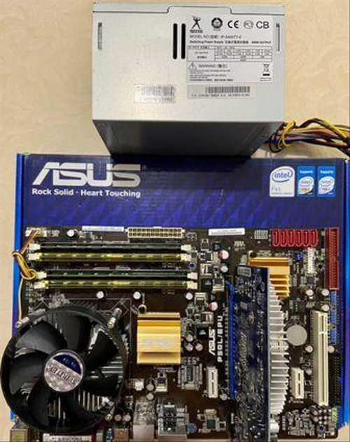 Комплект Asus P5QL/EPU, xeon x5460, 8Gb, 400wt