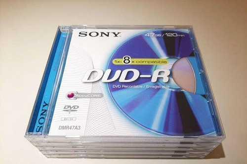 Диски чистые Sony DVD-R