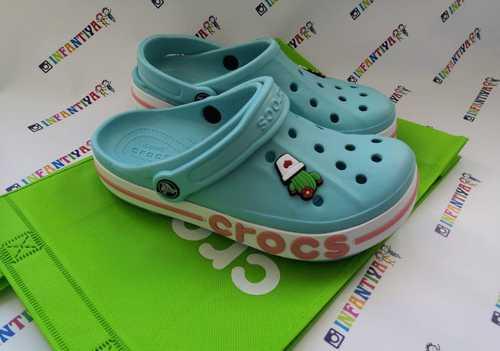 2 пары crocs голубые M4W6 36-37, hello kitty j2