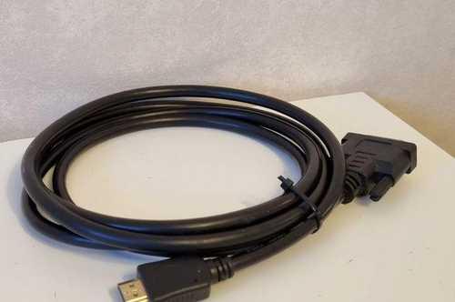 Кабель hdmi dvi-d 2м