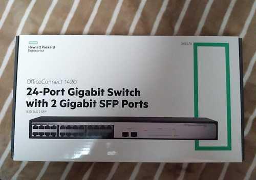 Коммутатор HP 1420-24G-2SFP (JH017A)