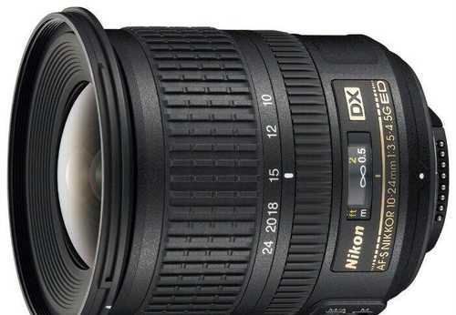 Новый Nikon 10-24mm f/3.5-4.5G ED AF-S DX Nikkor