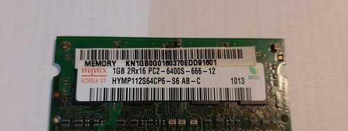Оперативная память "Hynix" 1GB SO-dimm DDR2
