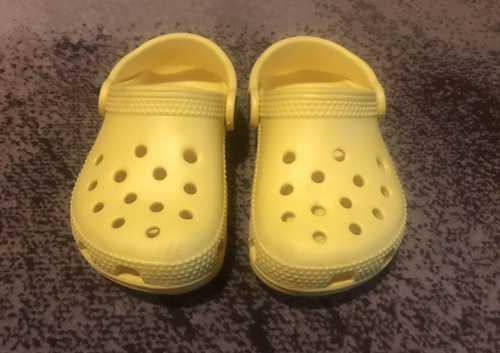Crocs сабо желтые детские C7