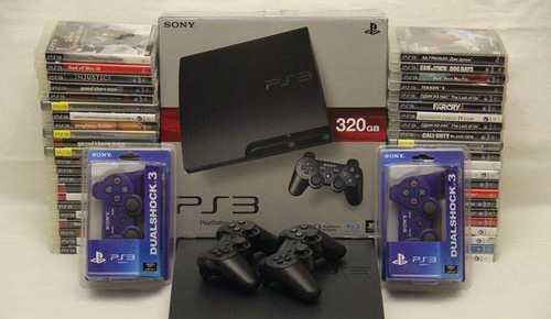 Sony PlayStation 3 Slim 320gb (+40 игр)