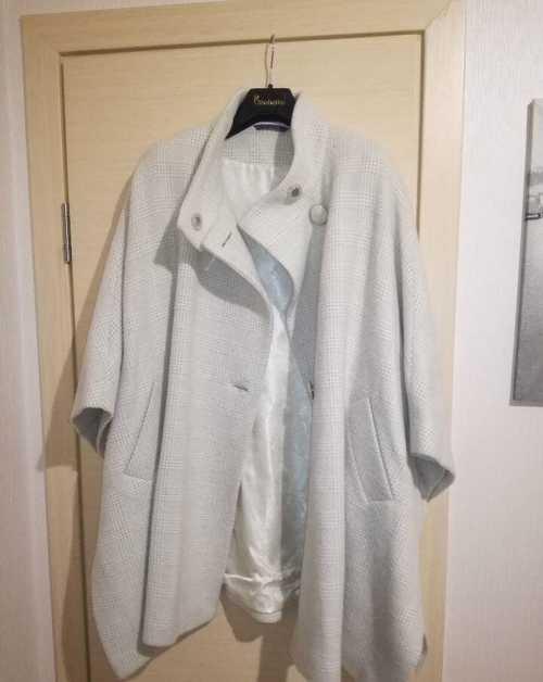 Пальто-пончо 100 шерсть