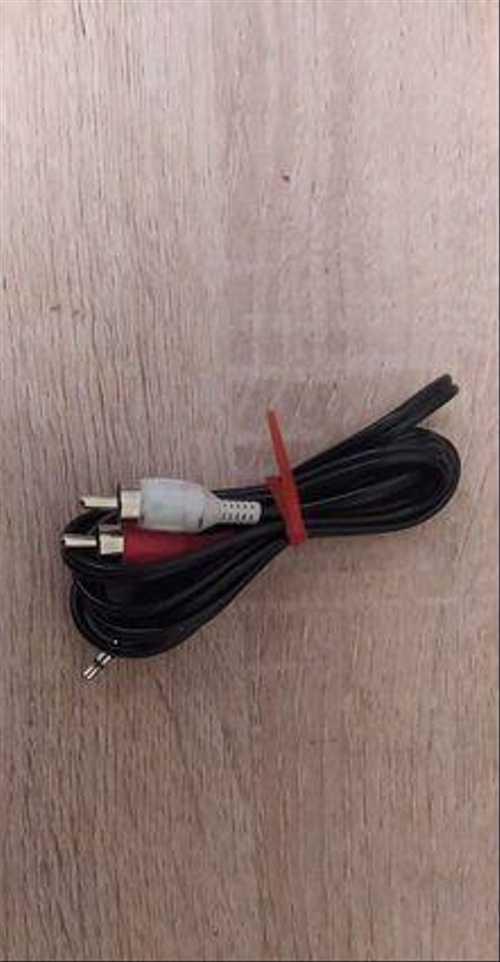 Кабель jack 3.5mm-2RCA 1.5 метра