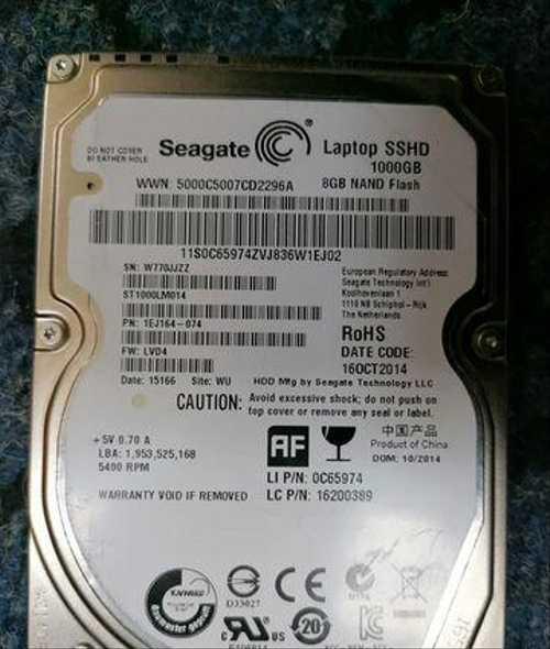 Seagate sshd ST1000LM014 1Tb