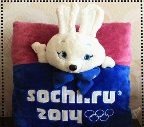 Подушка 3D-Зайка. Талисман "Sochi 2014"