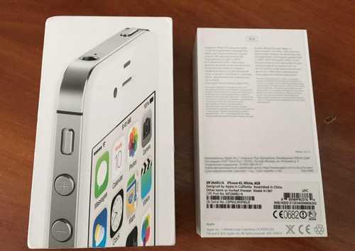 Оригинальная коробка от iPhone 4S белый 8Гб