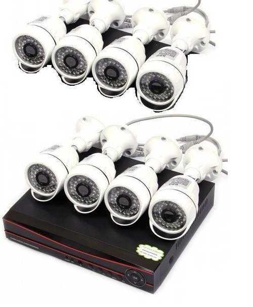 Комплект IP видеонаблюдения 8 камер XPX K3908 1 Mp