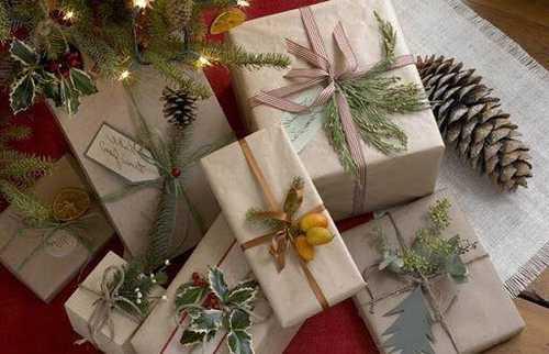 Материалы для упаковки подарков: бумага, коробки