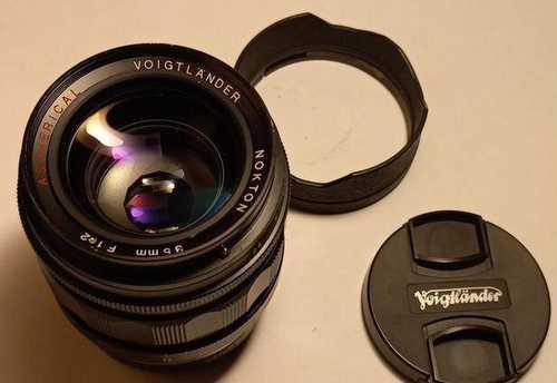 Объектив Voigtlander Nokton Aspherical 35 mm F 1.2