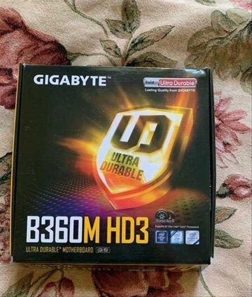 Материнская плата gigabyte b360m hd3