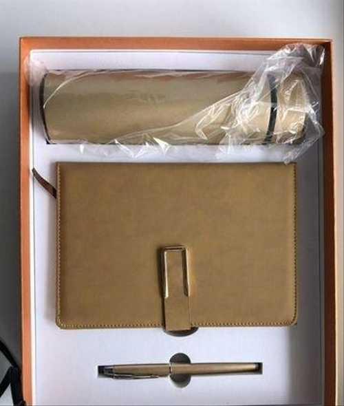 Подарочный набор (блокнот, ручка, термос)