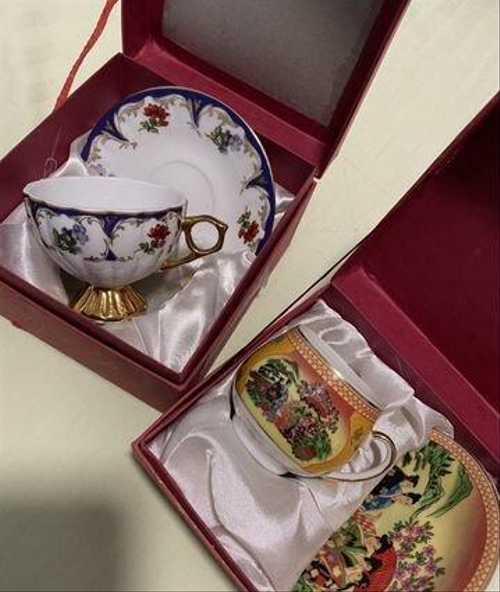 Чайная пара фарфор коллекционый Yamasen