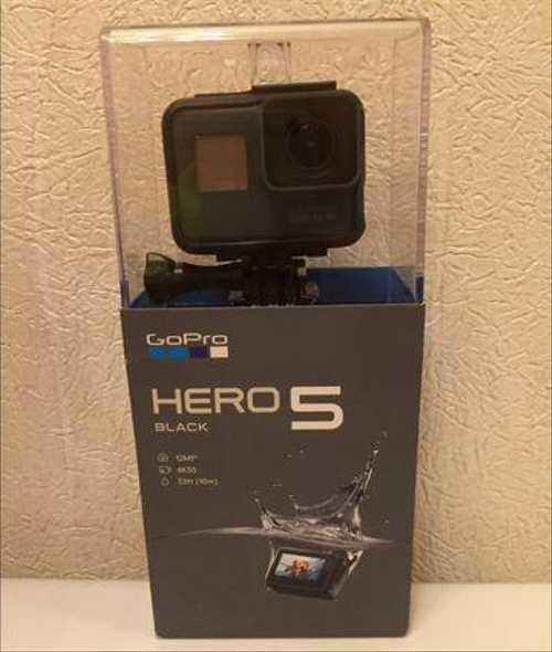 Экшн-камера GoPro hero 5 Black (гоу про 5, новая)