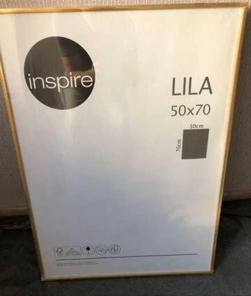 Фото Рамка Inspire «Lila», 50х70 см, цвет золото