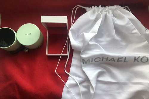 Пыльник Michael Kors, коробочки Tous и Cacharel
