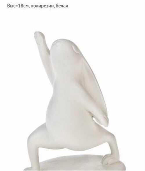 2 Статуэтки декор заяц кролик йог