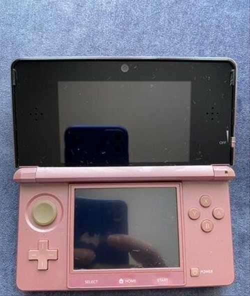 Nintendo 3ds old pink luma