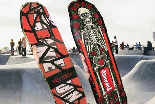 Дека Powell-Peralta, колеса Blind
