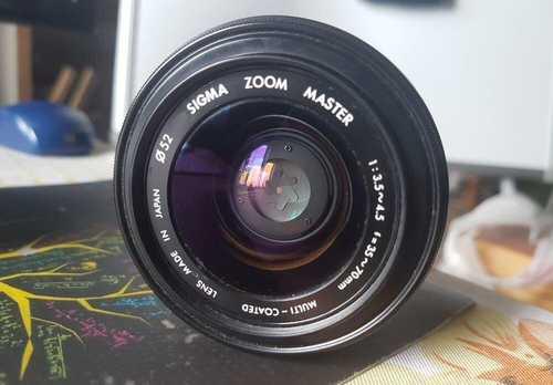 Sigma AF 35-70 mm f/ 3.5-4.5 Zoom Master MC