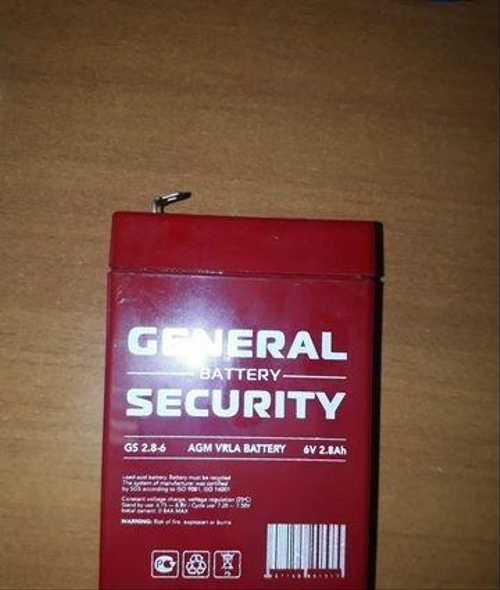 Аккумулятор General Security GS 6 вольт