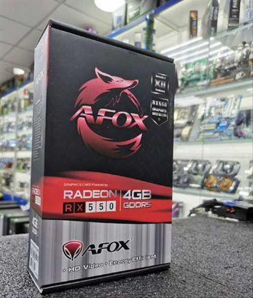 Видеокарта afox AMD Radeon RX 550 4GB