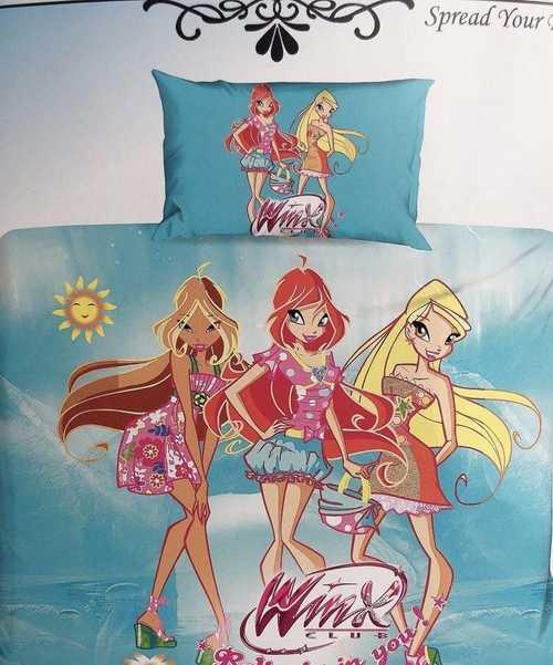 Постельное белье "Винкс / Winx ", размер 1,5сп