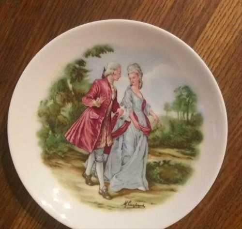 Настенная тарелка фарфор литовского завода Jiesia