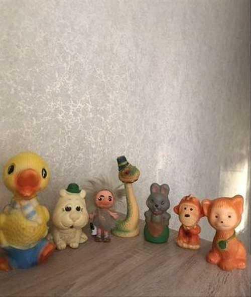 Резиновые игрушки СССР, пищалки