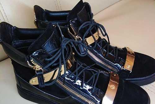 Кеды Giuseppe Zanotti Coby Velvet Hi-top Sneakers
