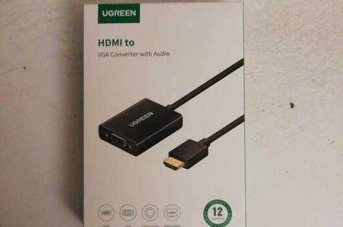 Переходник с VGA на hdmi с доп.питанием