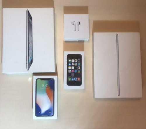 Коробки от Apple iPad, iPhone, AirPods