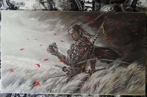 Картина Ghost of Tsushima/Призрак Цусимы. 40x70