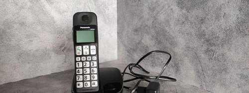 Радиотелефон dect panasonic KX-TGE110RUB,чёрный