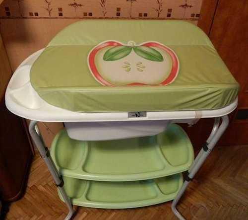 Пеленальный столик с ванночкой neonato