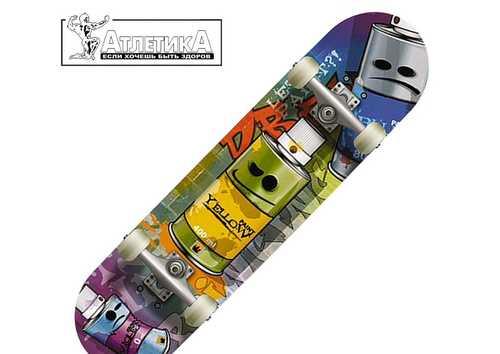 Скейтборд CK «Paint» Abec-3, колеса: PU, 9 слоев