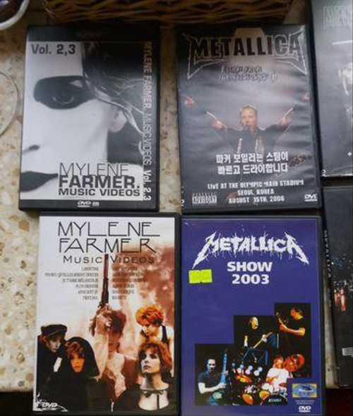 Музыка DVD Metallica,Roxette,ддт