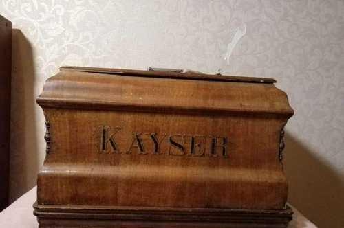 Антикварная швейная машина kayser германия