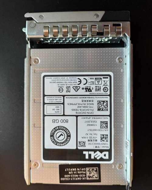 Новые SSD dell 800Gb серверные 14G 400-atlj гарант