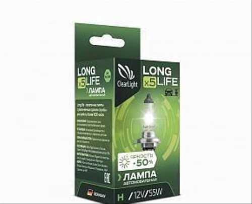 Галогеновая лампа Clearlight H11 12V 55w LongLife